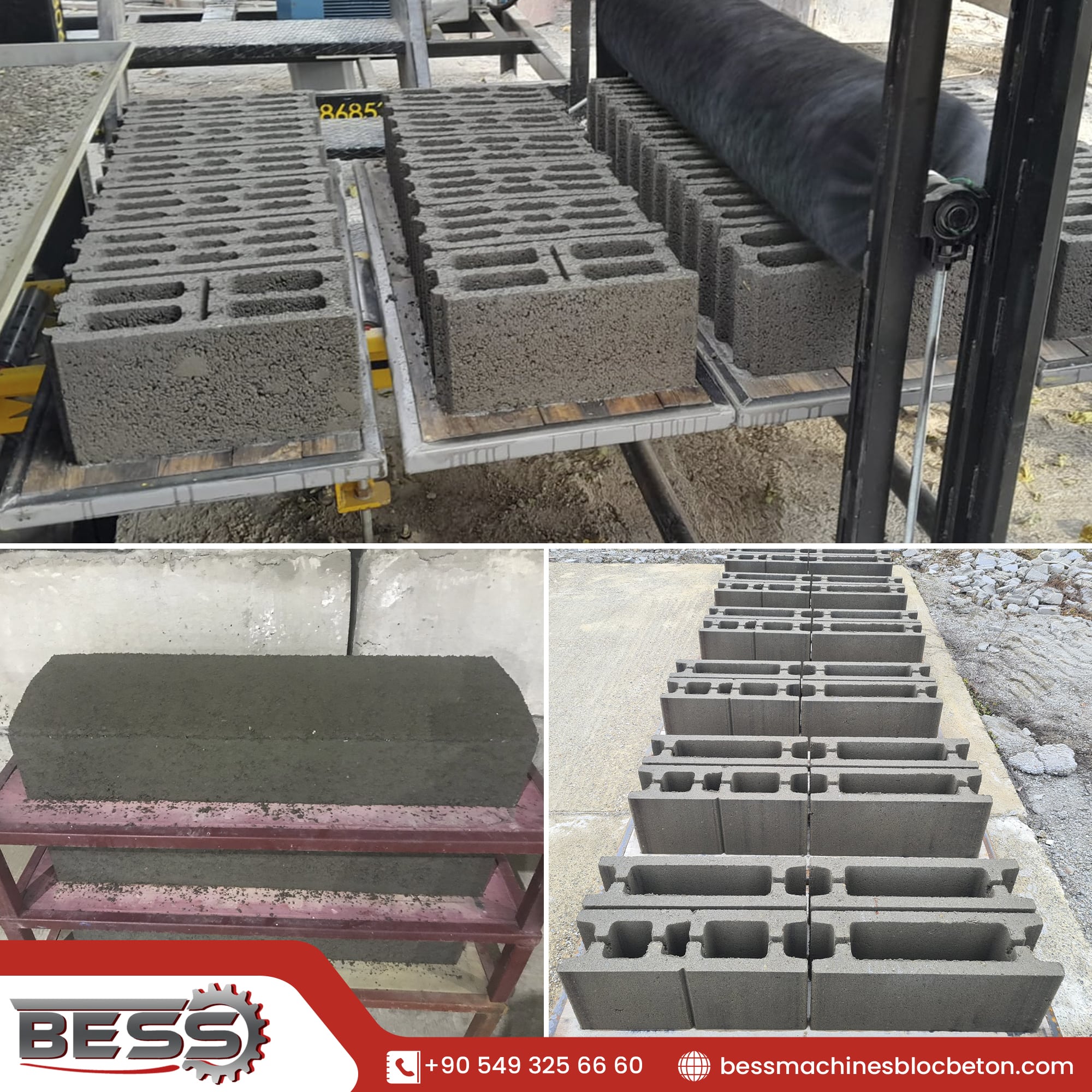 Machine a parpaing Turquie | Machine de parpaing PRS 800 automatique - BESS